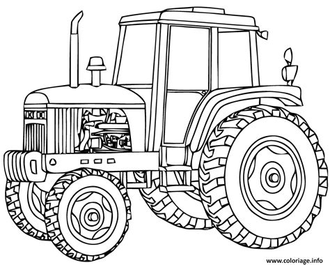 Coloriage Tracteur 11 JeColorie