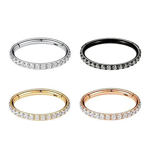 Segmentring Piercing Klicker Segmentklicker Rosegold