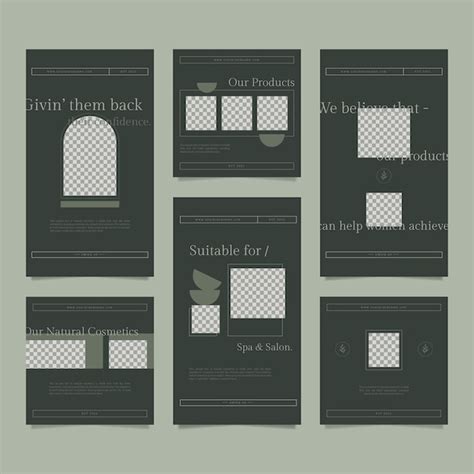 Plantilla Minimalista De Redes Sociales Vector Premium