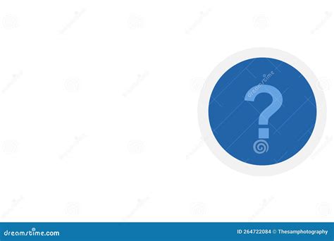 Question Mark In A Blue Circle Stock Illustration Illustration Of