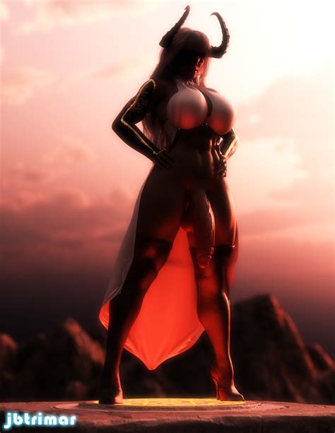 Rule 34 1futa 3d Abs Balls Big Breasts Big Penis Bottomless Breasts Demon Demon Girl Dickgirl