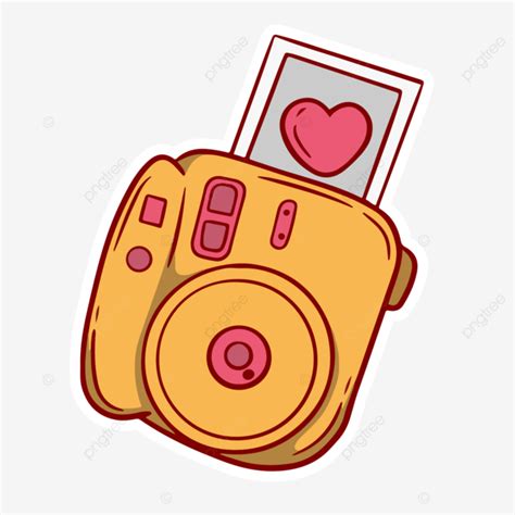 Polaroid Camera For Valentines Day Polaroid Camera Valentine PNG And