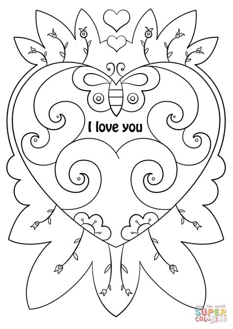 The Top 21 Ideas About I Love You Coloring Pages Printable Home