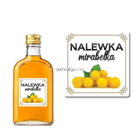 ETYKIETA SAMOPRZYLEPNA NA BUTELKĘ NALEWKA MIRABELKA ET13 1 szt