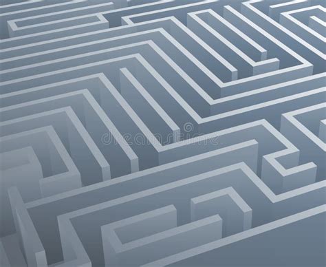 Intricacy Labyrinth Maze Seamless Pattern Background Design Template