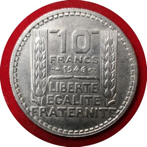MONNAIE FRANCE 1946 10 francs Turin Cupronickel grosse tête