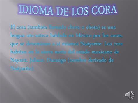 LOS CORAS PUEBLO CORA Ppt Descargar