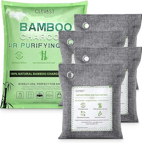 Clevast Bamboo Charcoal Air Purifying Bags G Removes Odors And