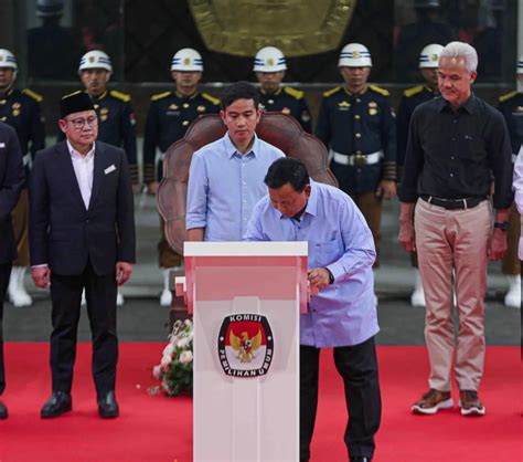 FOTO Ekspresi Tiga Pasangan Capres Dan Cawapres RI Deklarasi Kampanye