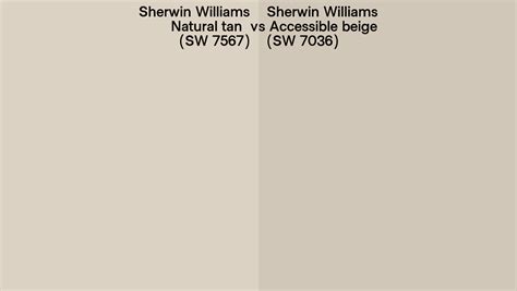 Sherwin Williams Natural Tan Vs Accessible Beige Side By Side