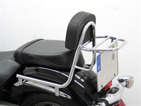 Sissy Bar aus Rohr mit Kissen und Gepäckträger Fehling