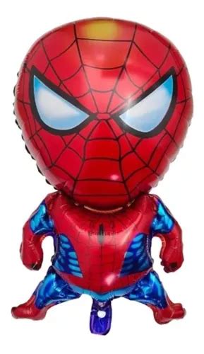 Globo Metálico Súper Héroe Spiderman Hombre Araña 5 Piezas en venta en