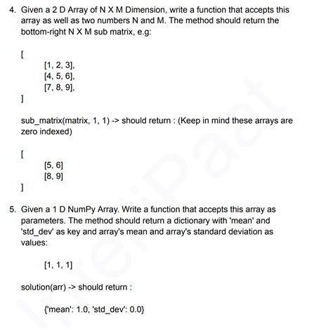 Solved 4 Given A 2D Array Of NM Dimension Write A Chegg