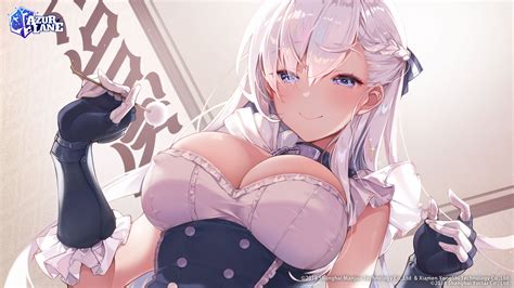 Kanola U Belfast Azur Lane Azur Lane Yostar French Braid Highres Official Art 1girl