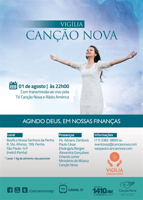 Canção Nova abre o mês de agosto Vigília Canção Nova São Paulo