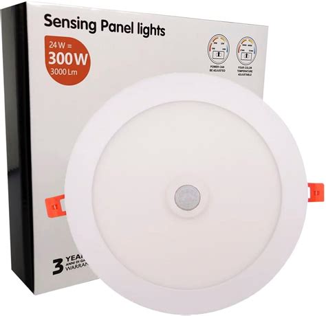FactorLED Downlight Circular LED Techo Con Sensor De Movimiento 24W