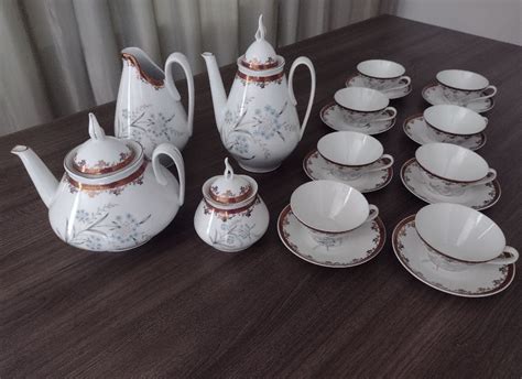 Aparelho de Chá e Café Década de 60 Produto Vintage e Retro Cerâmica