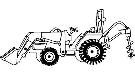 Dibujo De Tractor Para Colorear Y Pintar
