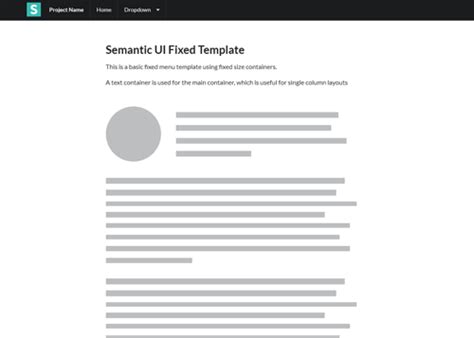 Layout Examples Semantic UI React