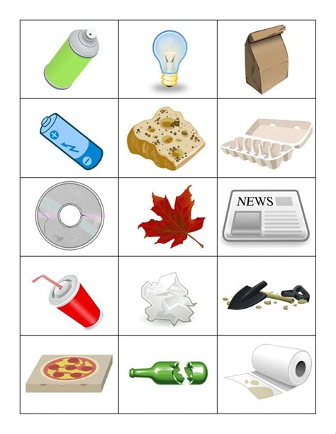 Free Printable Recycling Sort