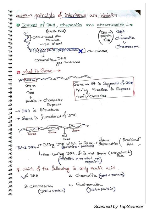 Solution Principle Of Inheritance And Variation Studypool