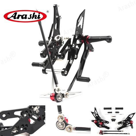 Arashi reposapiés ajustable para HONDA CBR1000RR 2004 2007 estriberas