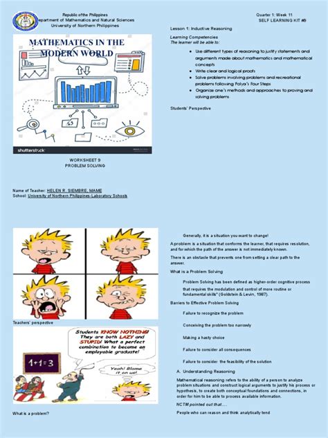 mmw worksheet 3 1 problem solving inductive pdf inductive reasoning reason