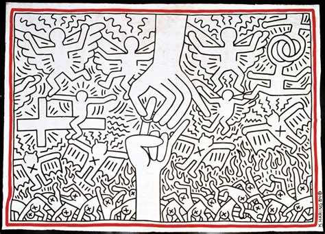 Keith Haring Le mariage du Ciel et de l Enfer 1984 D après le titre