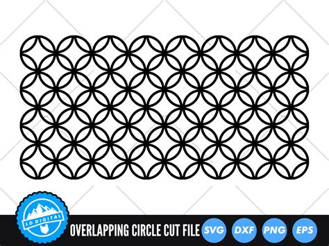 Overlapping Circle Pattern Svg Pattern Graphic By Lddigital