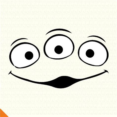 Alien Face Toy Story Svg Disneyland Ears Svg Cortar Archivo Cricut