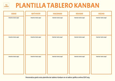 Plantillas Gratis Para Crear Tableros Kanban Imprimibles Hot The Best