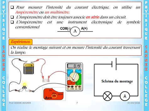 Le courant électrique continu Cours 4 AlloSchool