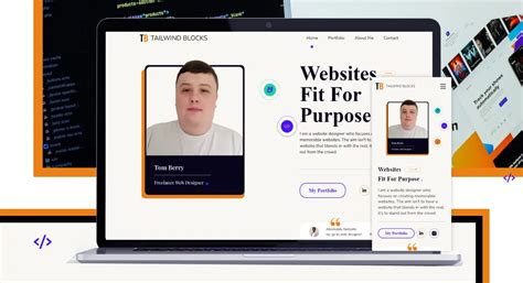 Multi Purpose Profile Tailwind CSS Template TailwindTap