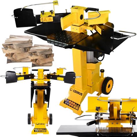 HYDRAULICZNA PIONOWA ŁUPARKA ELEKTRYCZNA DO DREWNA 7 TON CEDRUS 3000W