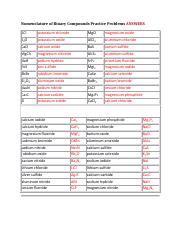 Binary Molecular Nomenclature Worksheet Pdf Binary Molecular