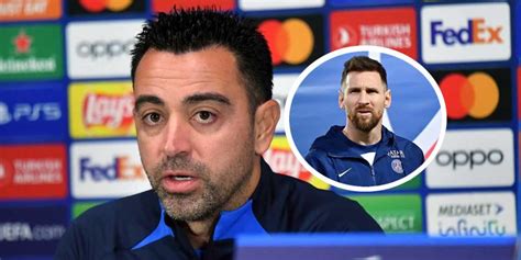 Xavi habla por primera vez del posible regreso de Messi Sería