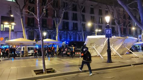 10 detenidos en Barcelona por los disturbios tras otra manifestación