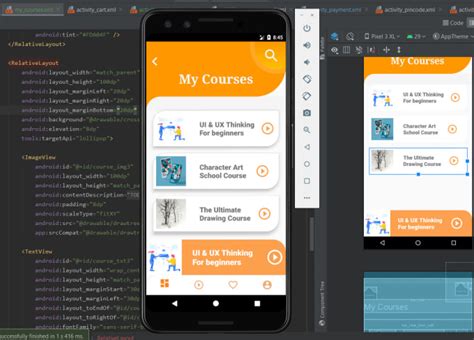 Design Android App Xml Layouts Frontend And Ui In Android Studio By
