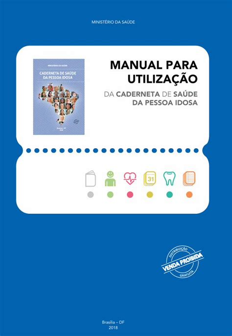 PDF MANUAL PARA UTILIZAÇÃO DA CADERNETA DA PESSOA IDOSA a Caderneta