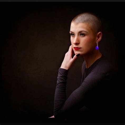 Pin By Don Vigo On Cool Portraits Bald Girl Bald Girls Shaved Head