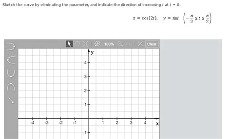 solved sketch the curve by eliminating the parameter and