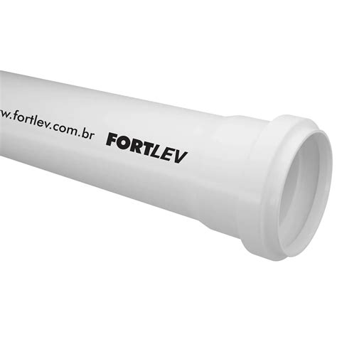 Fortlev Tubo Pvc Esgoto 50 Mm C 6 Mt Patria Unida