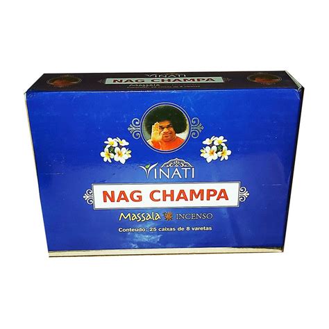 Caixa Incenso Massala Nag Champa Vinati 25 Pacotinhos Submarino