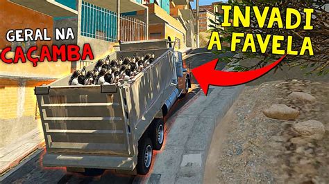 INVADI FAVELA PESSOAS ESCONDIDAS no CAMINHÃO GTA RP YouTube