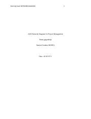 Aon Network Diagrams For Project Management And Analysis Course Hero