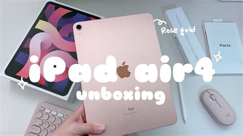 ENG CC iPad air4 rose gold unboxing 색깔장인이 만든 로즈골드 아이패드 에어4 언박싱