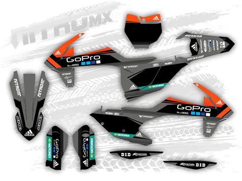 NitroMX Graphics Kit For KTM SX SXF XC XCF 125 250 350 450 2016 2017