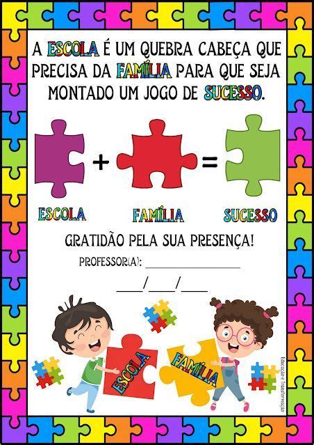 Blog Educa O E Transforma O Reuni O De Pais Cart O Mensagem Em
