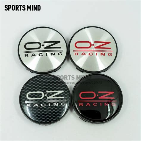 4PCS Lot 8 COLORS 68MM OZ Racing Car Wheel Center Hub Caps Car Emblem