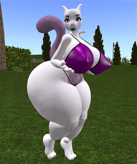 Rule 34 Big Ass Big Breasts Breasts Bubble Butt Female Female Mewtwo Ferialexonar Huge Ass